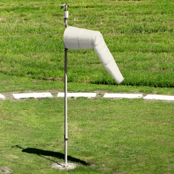 White Airport Windsock - Heavy Duty CASA Compliant Aviation Windsocks ...