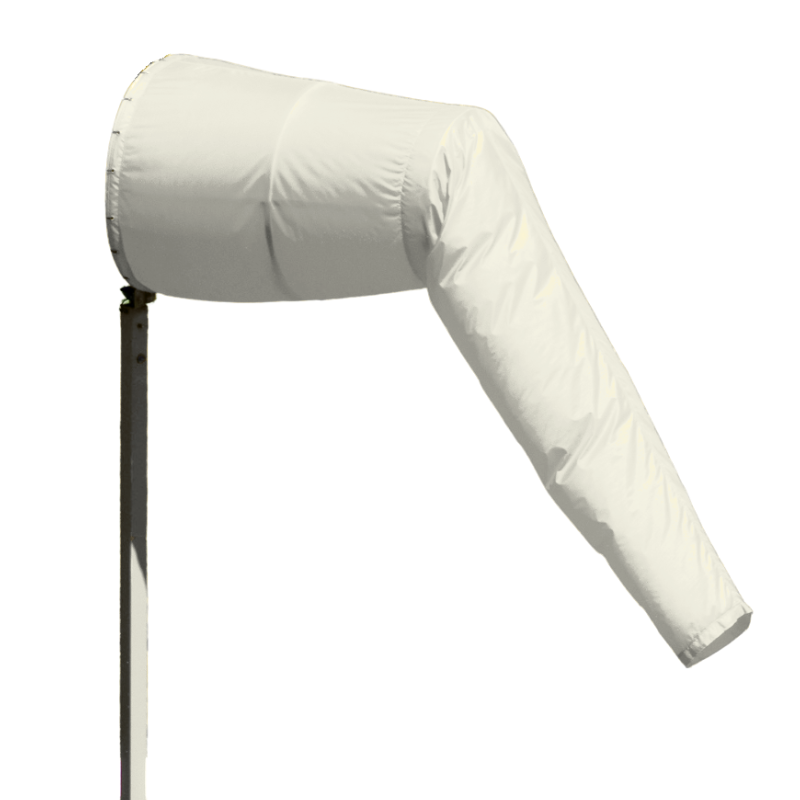 White Airport Windsock - Heavy Duty CASA Compliant Aviation Windsocks ...